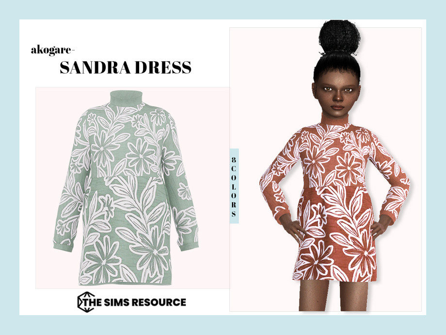 The Sims Resource | Sandra Dress
