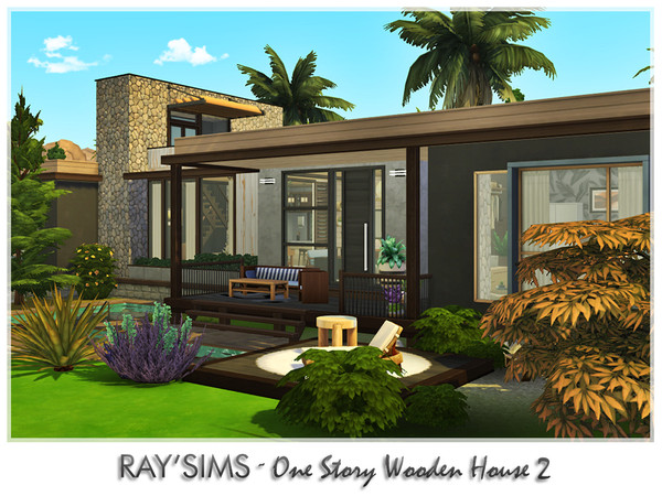 The Sims Resource | One Story Wooden House 2