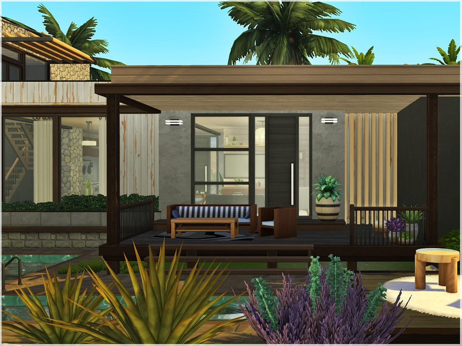 The Sims Resource | One Story Wooden House 2