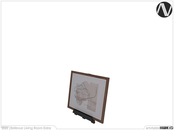 The Sims Resource | Bellevue Painting Frame And Holder