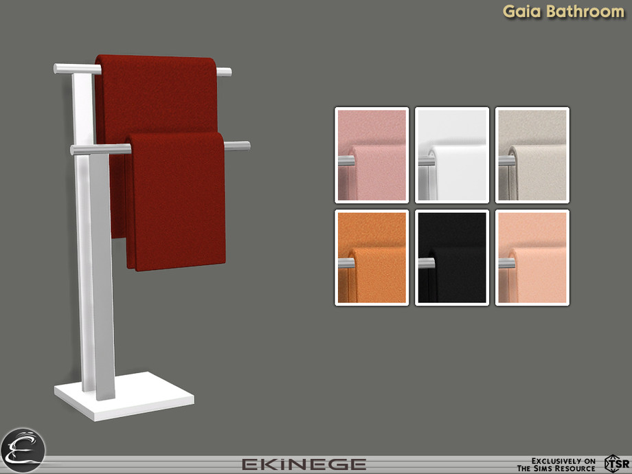 The Sims Resource | Gaia Bathroom - Freestanding Towel Rack