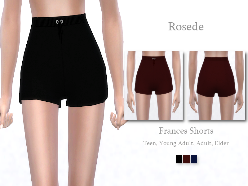 The Sims Resource | Frances Shorts