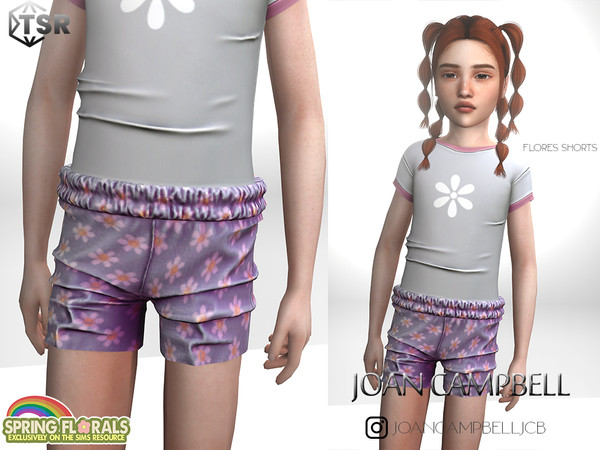 The Sims Resource | Flores Shorts