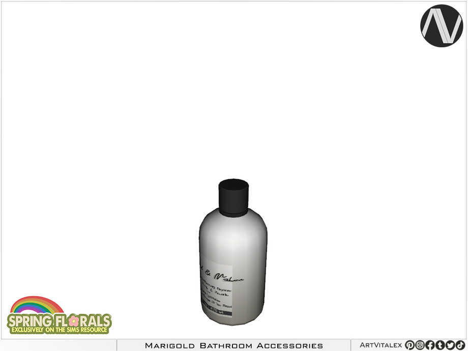 The Sims Resource | Marigold Body Lotion Bottle