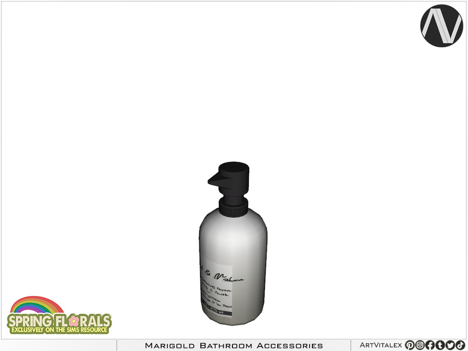 The Sims Resource | Marigold Body Lotion Bottle Dispenser