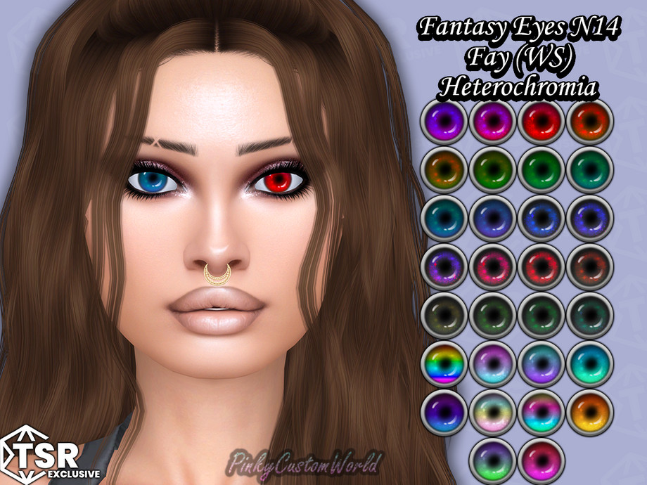 The Sims Resource | FantasyEyes N14 - Fay (WS) Heterochromia Infant