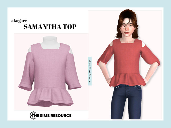 The Sims Resource | Samantha Top