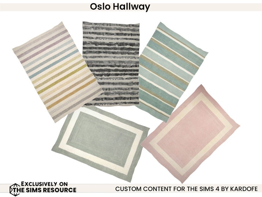 The Sims Resource | kardofe_Oslo Hallway_Rug