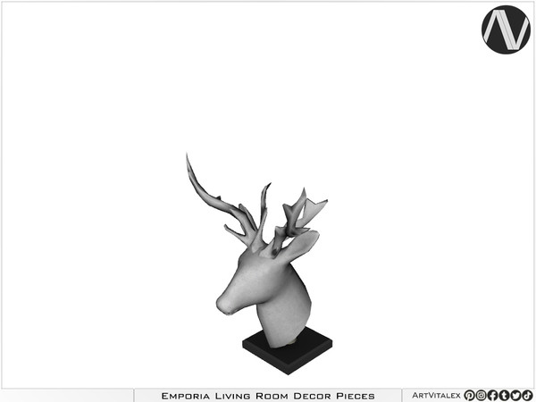 The Sims Resource | Emporia Small Deer Bust