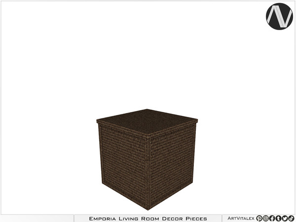 The Sims Resource | Emporia Wicker Storage Box