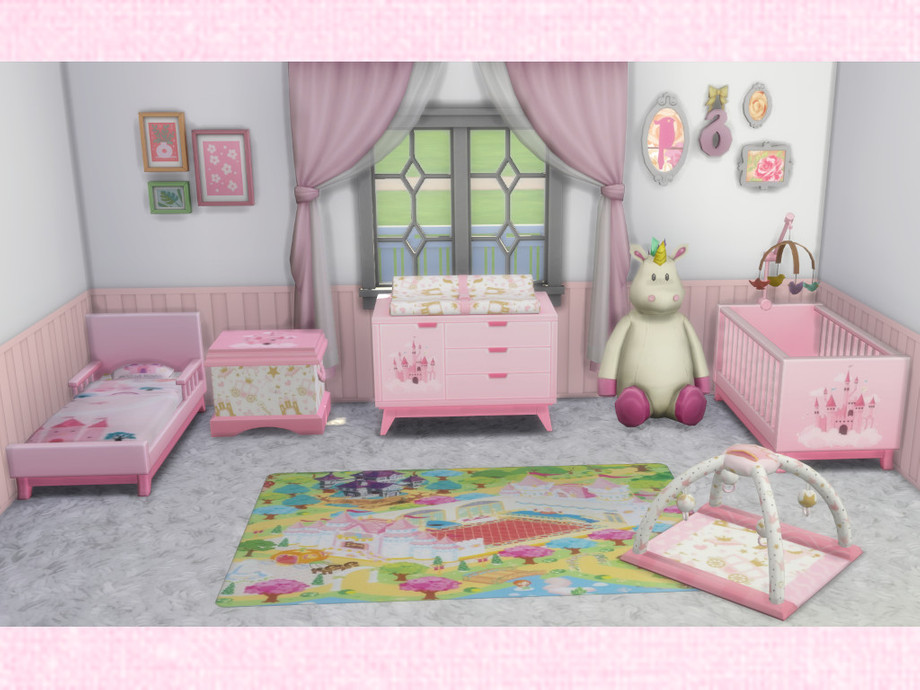 The Sims Resource | Princess Toddler Bed [chicchatter87]
