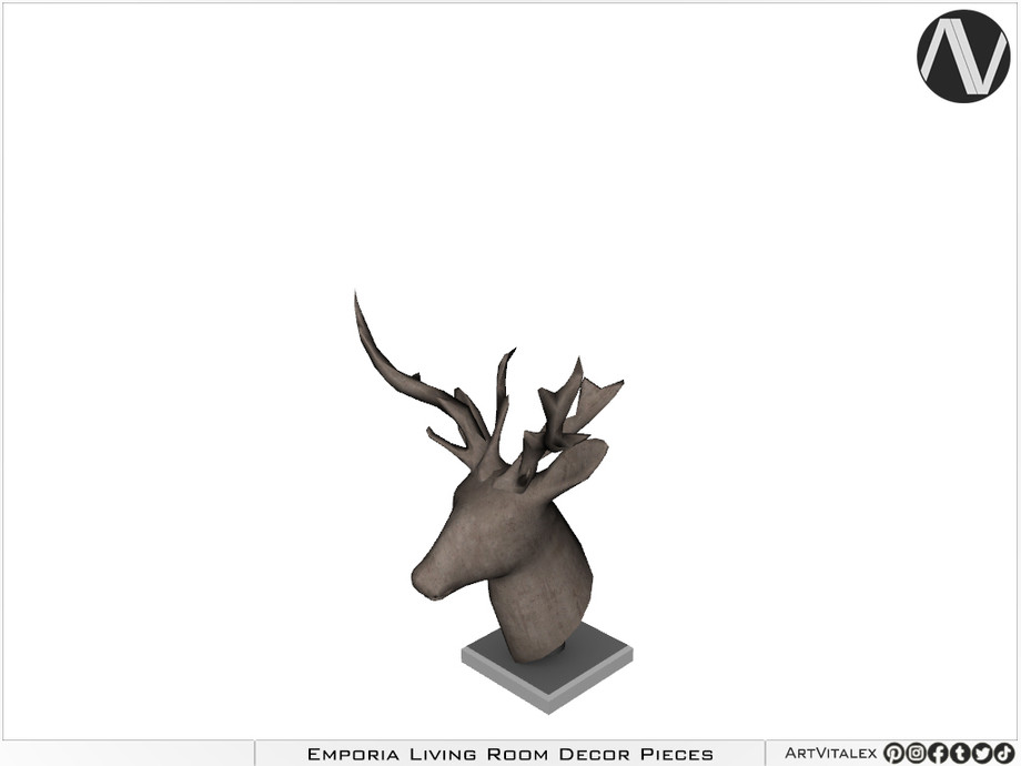 The Sims Resource | Emporia Small Deer Bust