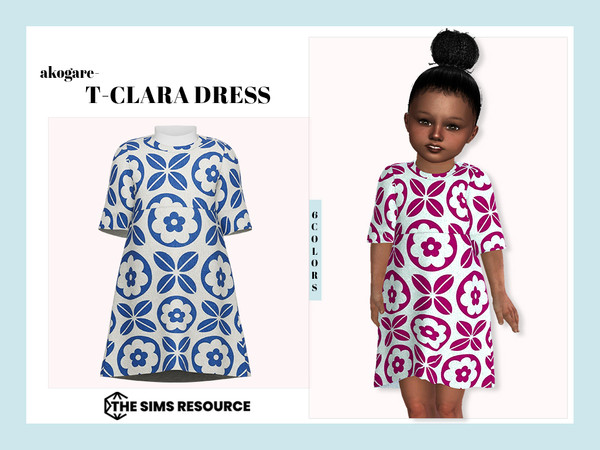 The Sims Resource | T-Clara Dress