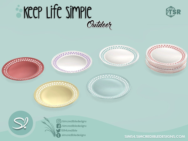 The Sims Resource | Keep life simple outdoor Plate
