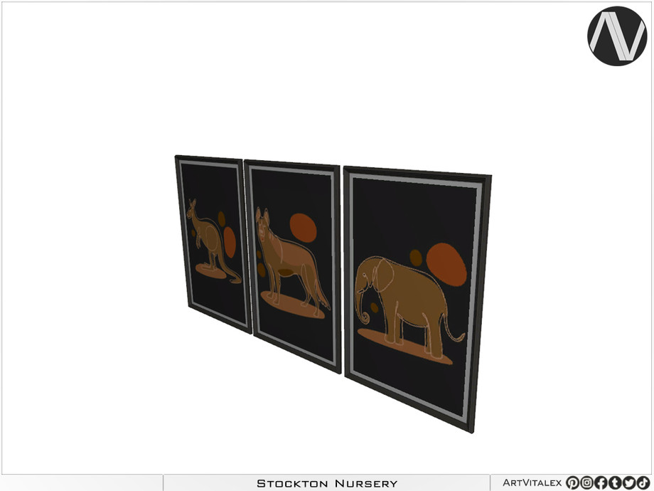 The Sims Resource | Stockton Trio Paintings