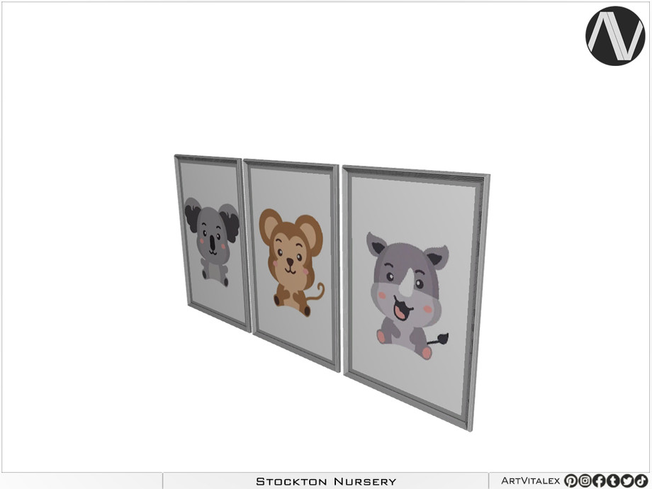 The Sims Resource | Stockton Trio Paintings