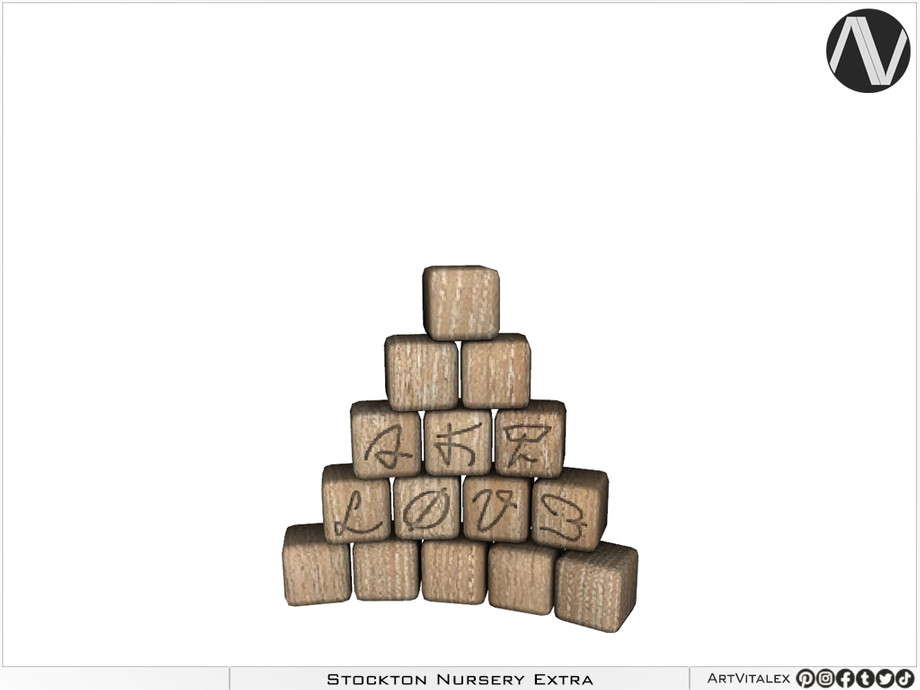The Sims Resource | Stockton Cubes Decor Toy