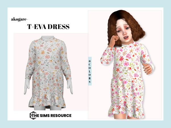 The Sims Resource | T-Eva Dress