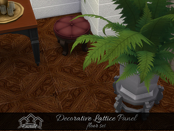 The Sims Resource | Decorative Lattice Panel floor2