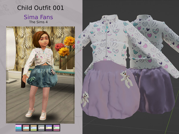 The Sims Resource | Child Outfit 001