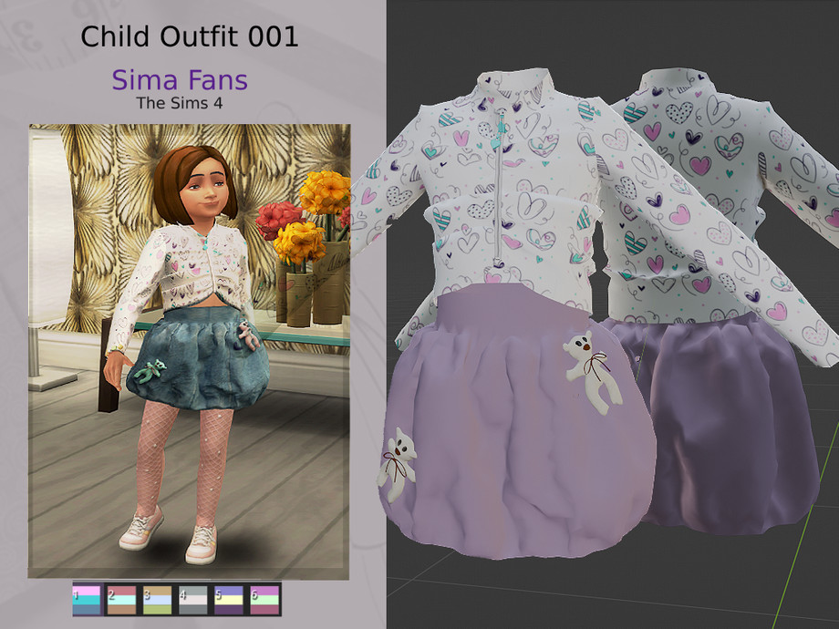 The Sims Resource | Child Outfit 001