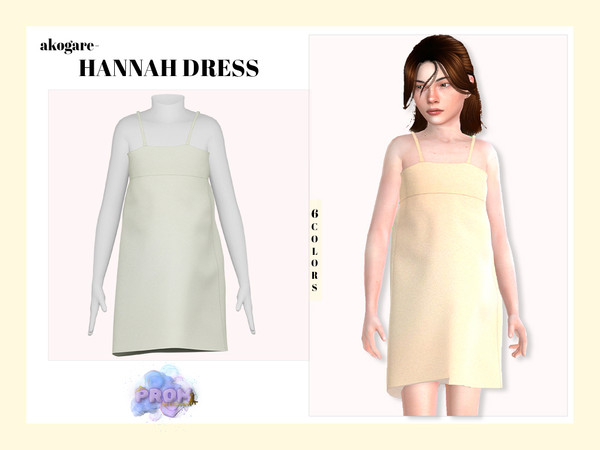 The Sims Resource | Hannah Dress