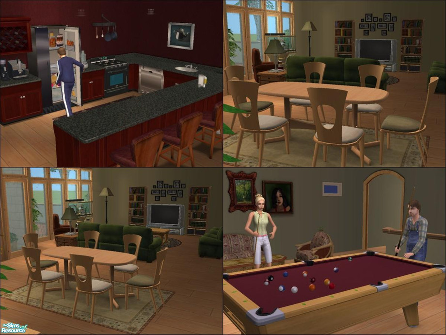The Sims Resource - 003 Modern Circle (Furnished)