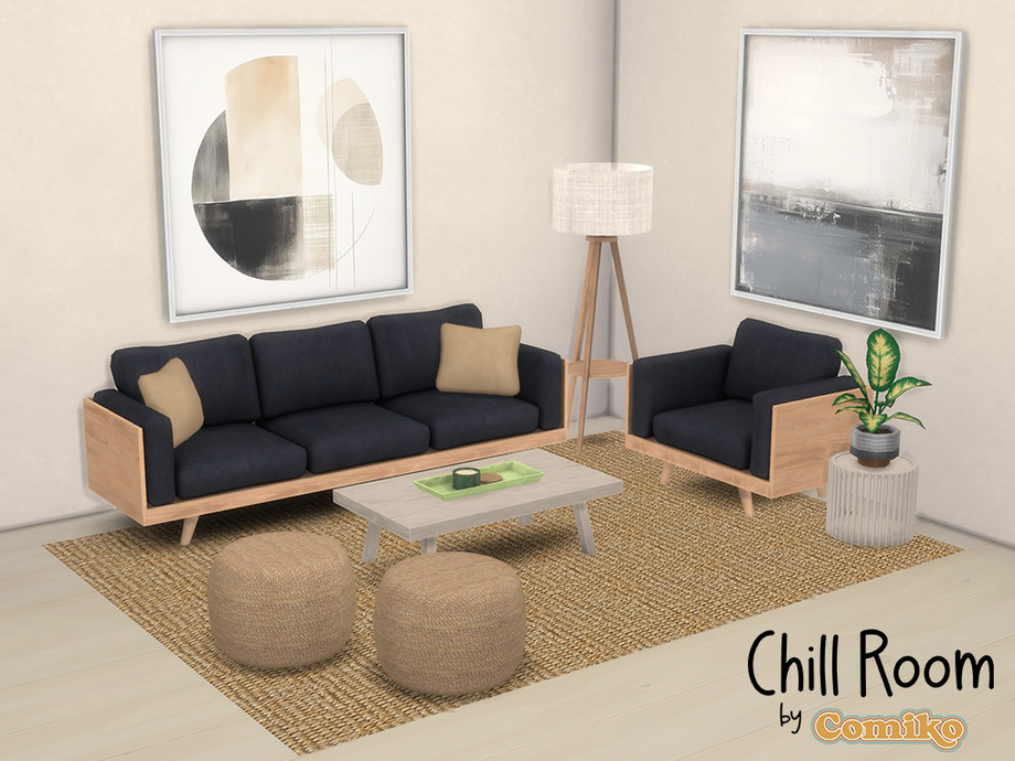 The Sims Resource - Comiko - Chill Room Set Living Room