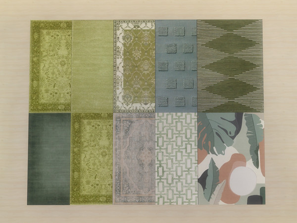 The Sims Resource | Green Rug Collection