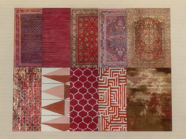 The Sims Resource | Red Rug Collection