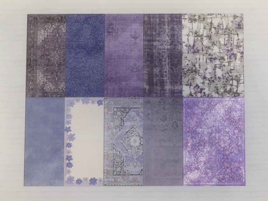 The Sims Resource | Purple Rug Collection