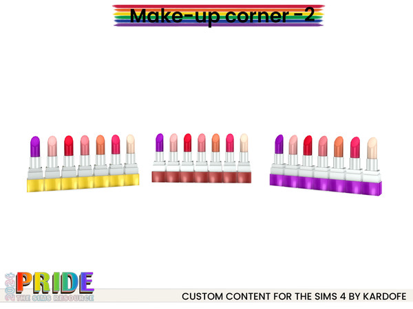 The Sims Resource | kardofe_Make-up corner_Lipsticks