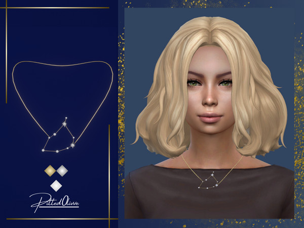 The Sims Resource | Capricorn Constellation Necklace