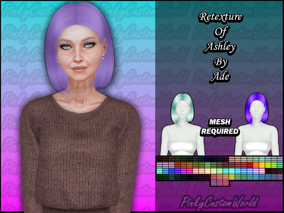 The Sims Resource | Retexture of Ashley hair by Ade