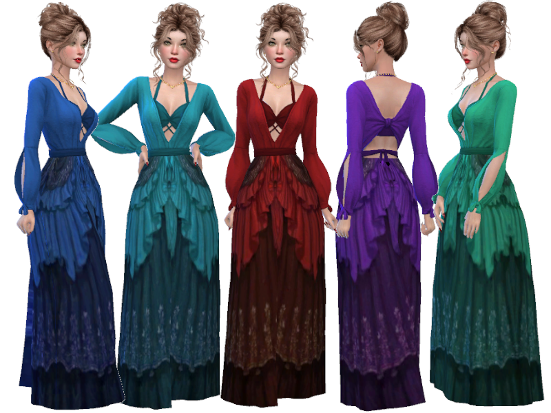 The Sims Resource | Wanda evening dress
