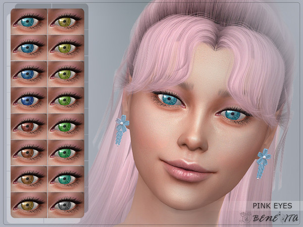 The Sims Resource | Pink Eyes (HQ)