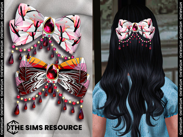 The Sims Resource | bow with diamonds na 45 for child