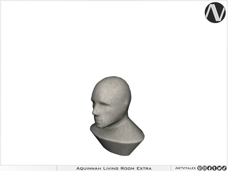 The Sims Resource | Aquinnah Classic Portrait Bust