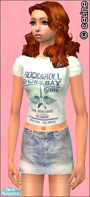 The Sims Resource | Aeropostale Shirts Part 2 - Blue Shirt