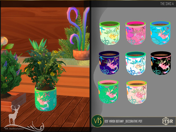 The Sims Resource | DSF VIRIDI BOTANY _DECORATIVE POT