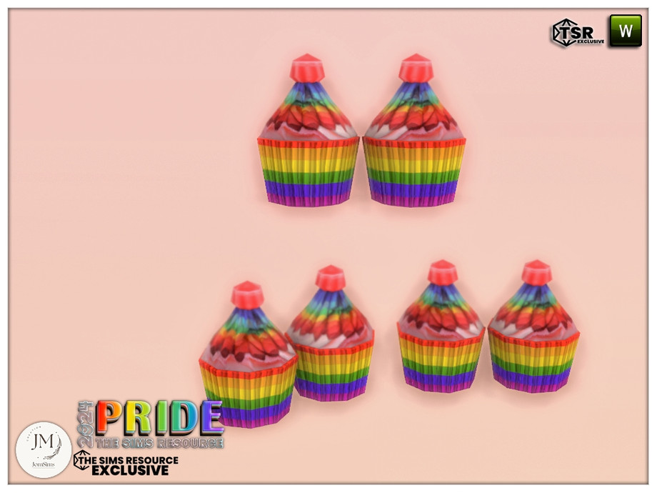 The Sims Resource | pride 2024 Ricky cupcakes