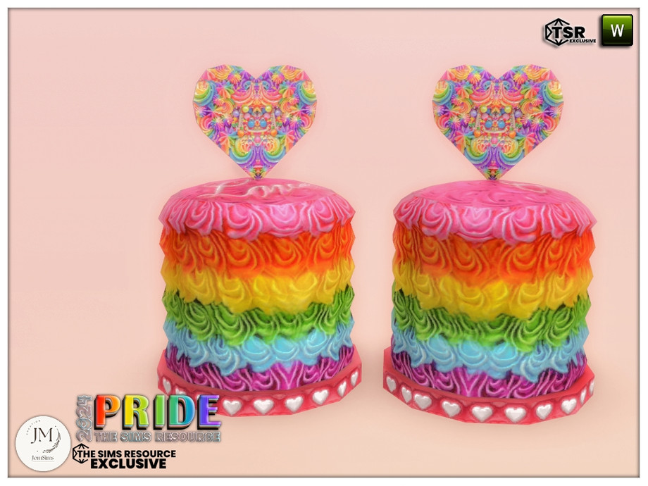 The Sims Resource | pride 2024 Ricky deco cake 1