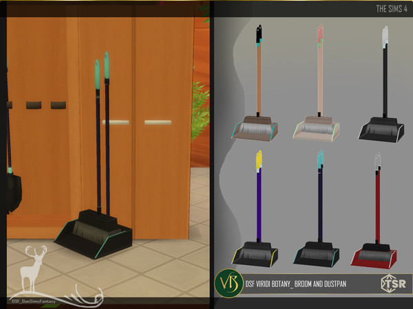 The Sims Resource | DSF VIRIDI BOTANY_ BROOM AND DUSTPAN