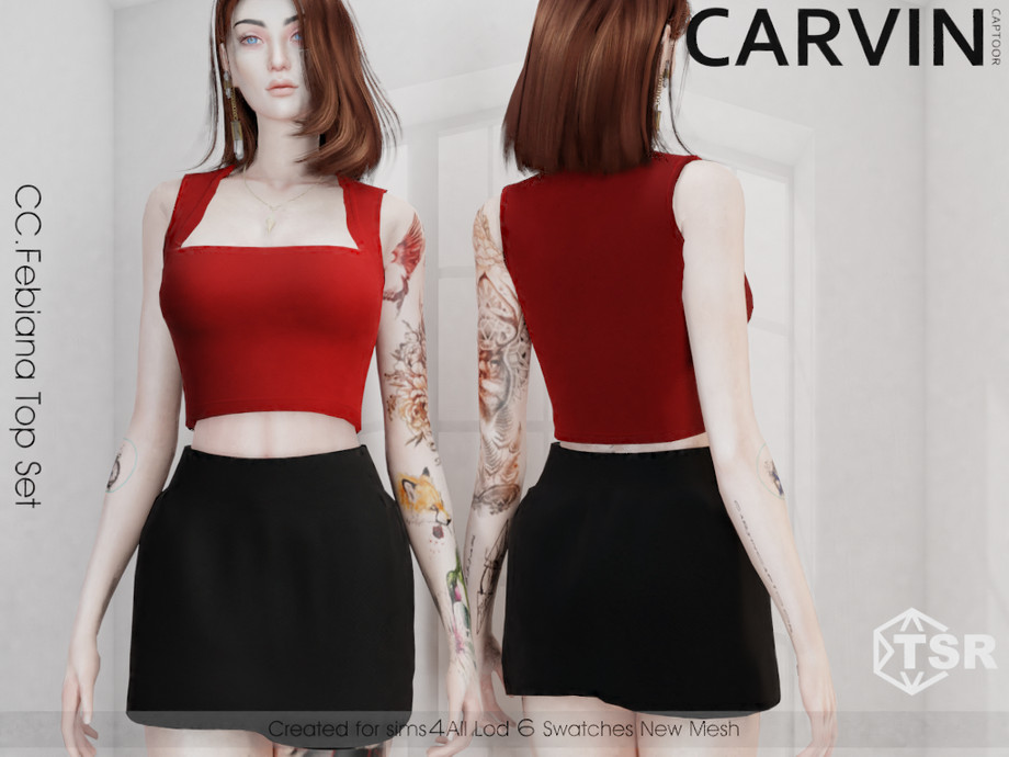 The Sims Resource | CC.Febiana Top Set