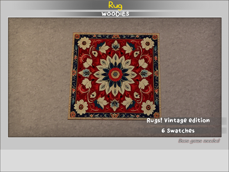 The Sims Resource | Rugs! Vintage edition 2