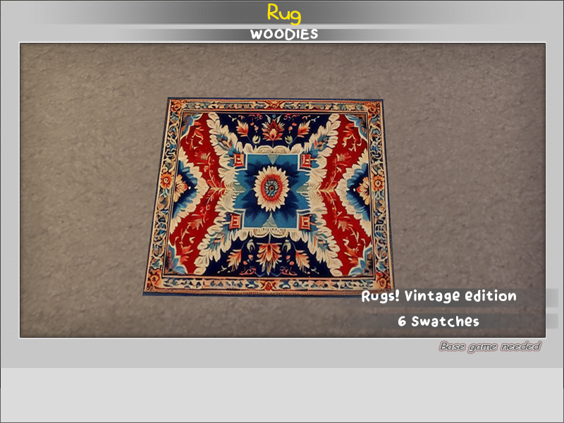 The Sims Resource | Rugs! Vintage edition 2