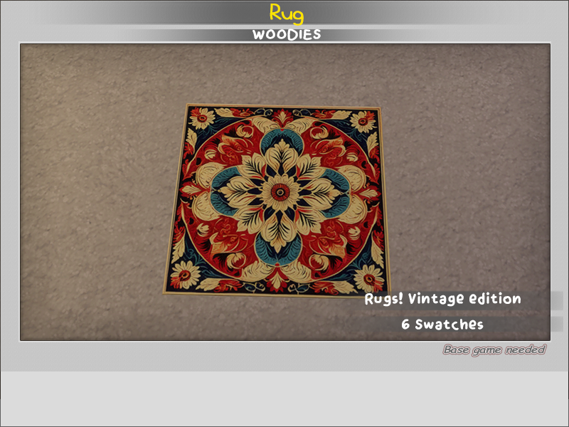 The Sims Resource | Rugs! Vintage edition 2