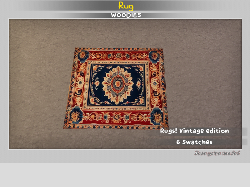 The Sims Resource | Rugs! Vintage edition 2