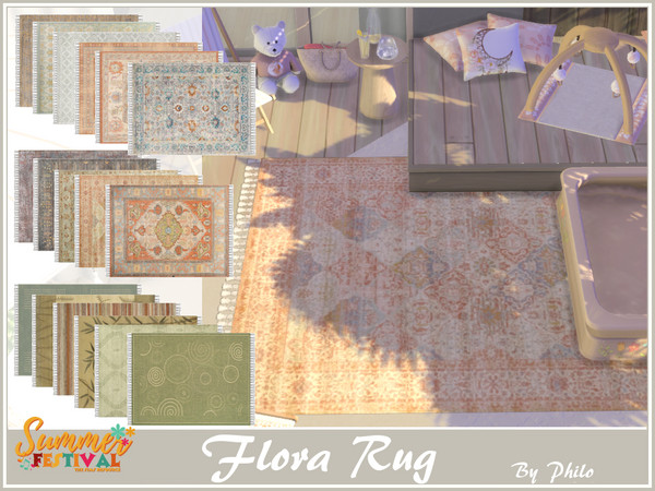 The Sims Resource | Philo_Flora Rug
