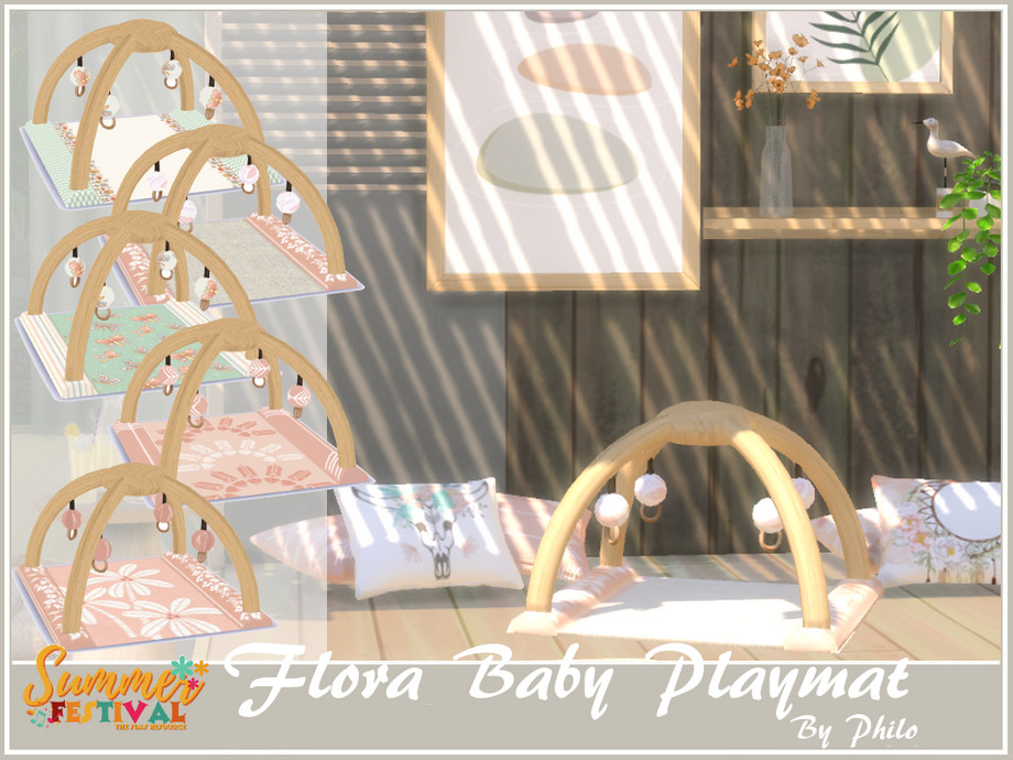 The Sims Resource | Philo_Flora Baby Playmat